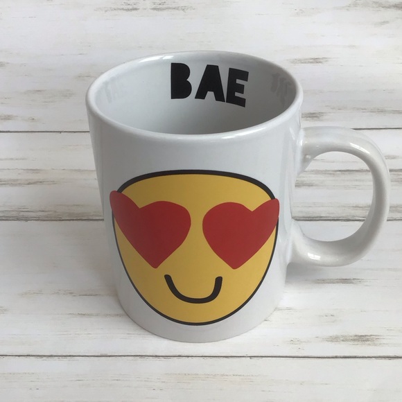 Dining | Heart Eyes Emoji Bae Mug | Poshmark